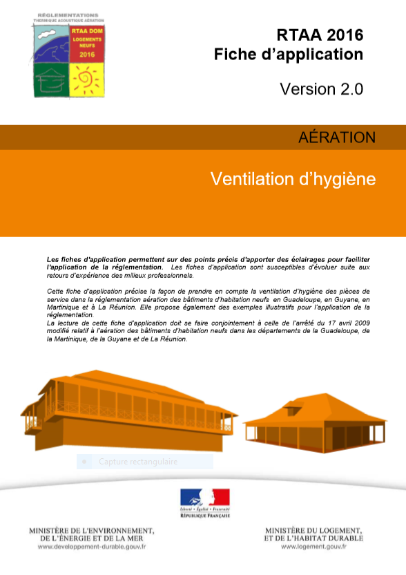 Fiche d’application RTAA DOM 2016 - Ventilation d’hygiène - Août 2016 ...